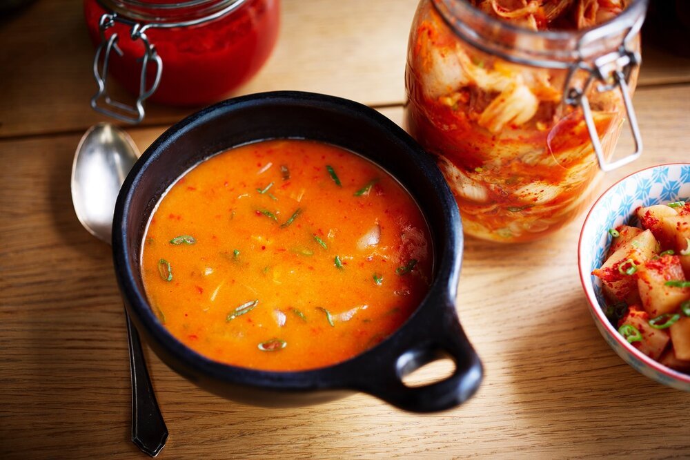 Warming Spicy Kimchi and Cauliflower Soup – Eaten Alive